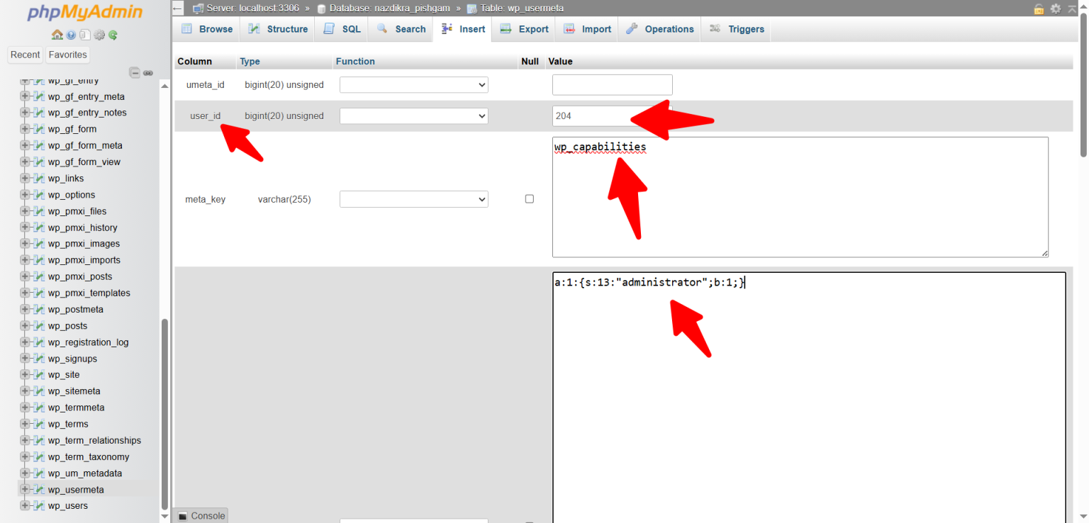 Create a WordPress Admin User via phpMyAdmin: Step-by-Step